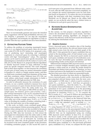 Context-Based Diversification for Keyword Queries over XML Data | PDF | Search | Internet
