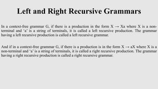 Context free grammar | PPTX