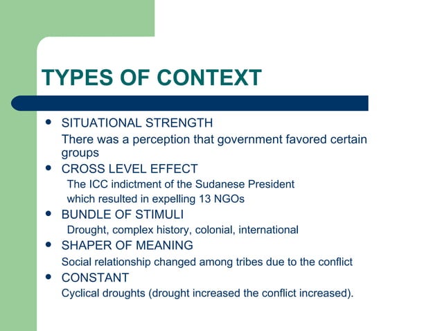 Context Analysis And Complexity 6 April | PPT