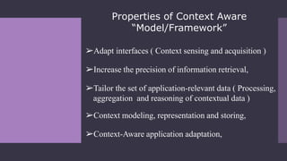 context aware.pptx | Operating Systems | Computer Software and Applications