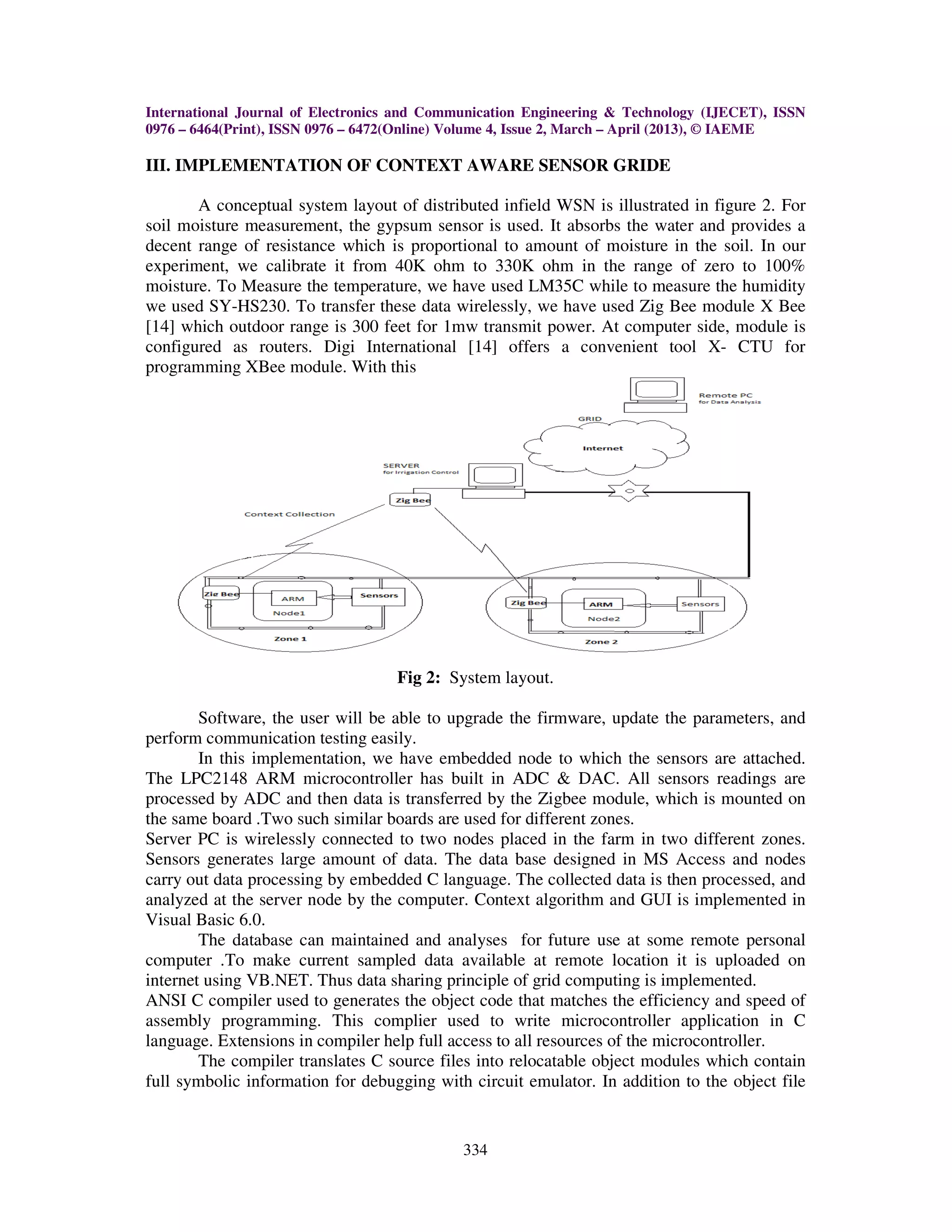 Context Aware Wireless Sensor Grid Implementation For Agriculture Pdf