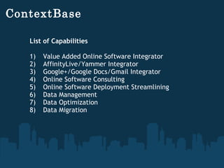 ContextBase - Introduction