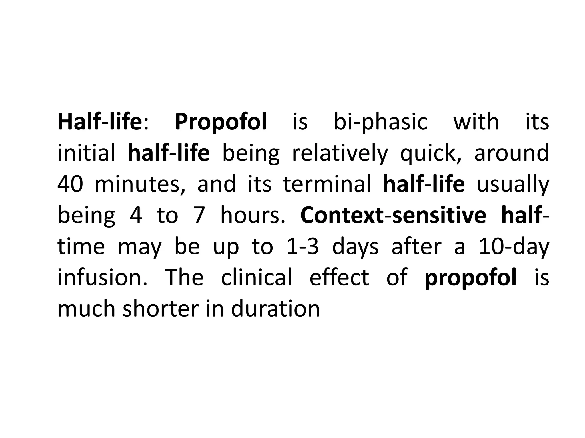 Context-Sensitive Half-Time in Anaesthetic Practice | PPTX