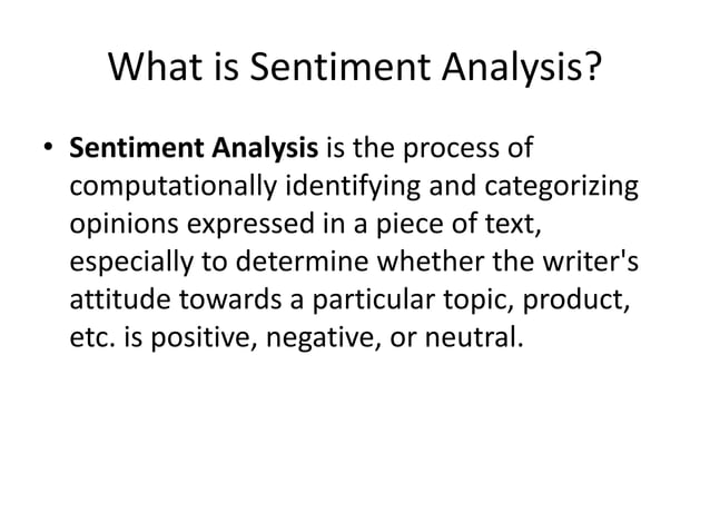 Context Based Sentiment Analysis Ppt