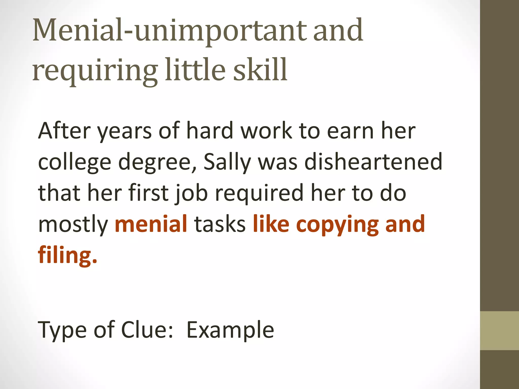 Context clue partner activity teacher modeling | PPT