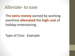 Context clue partner activity teacher modeling | PPTX