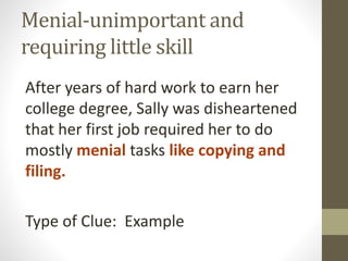 Context clue partner activity teacher modeling | PPTX