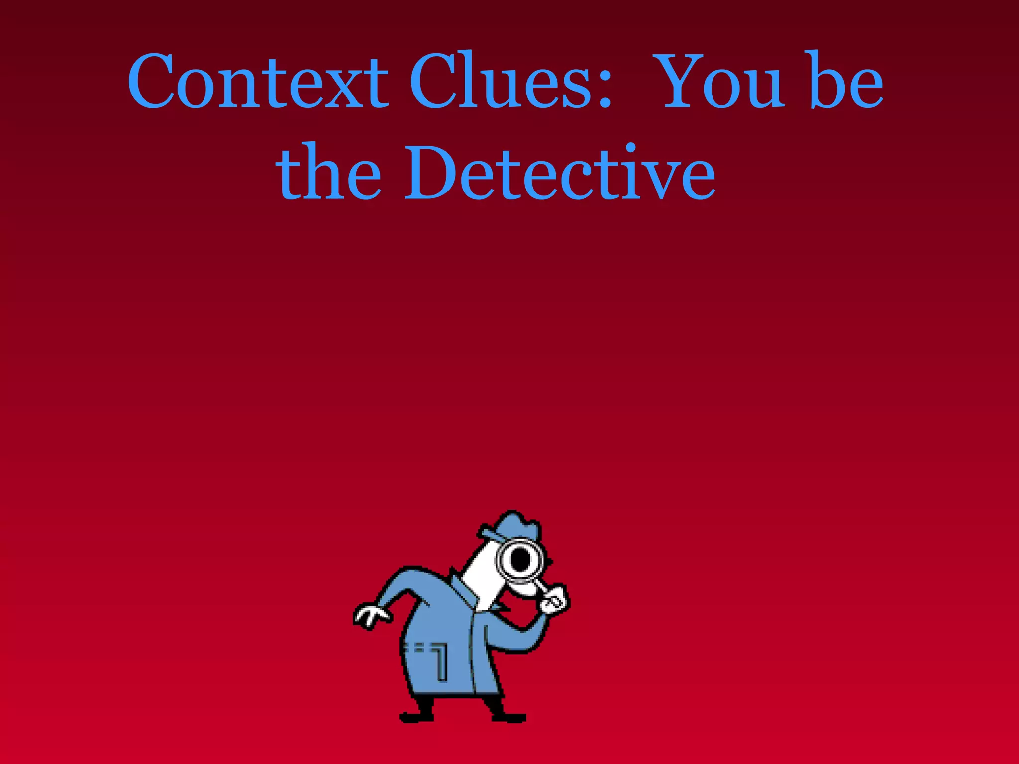 Context clues | PPT