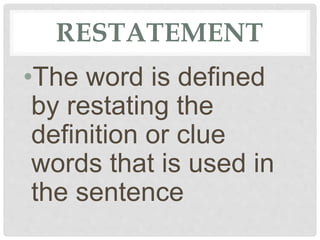 English 9 - Context Clues | PPTX