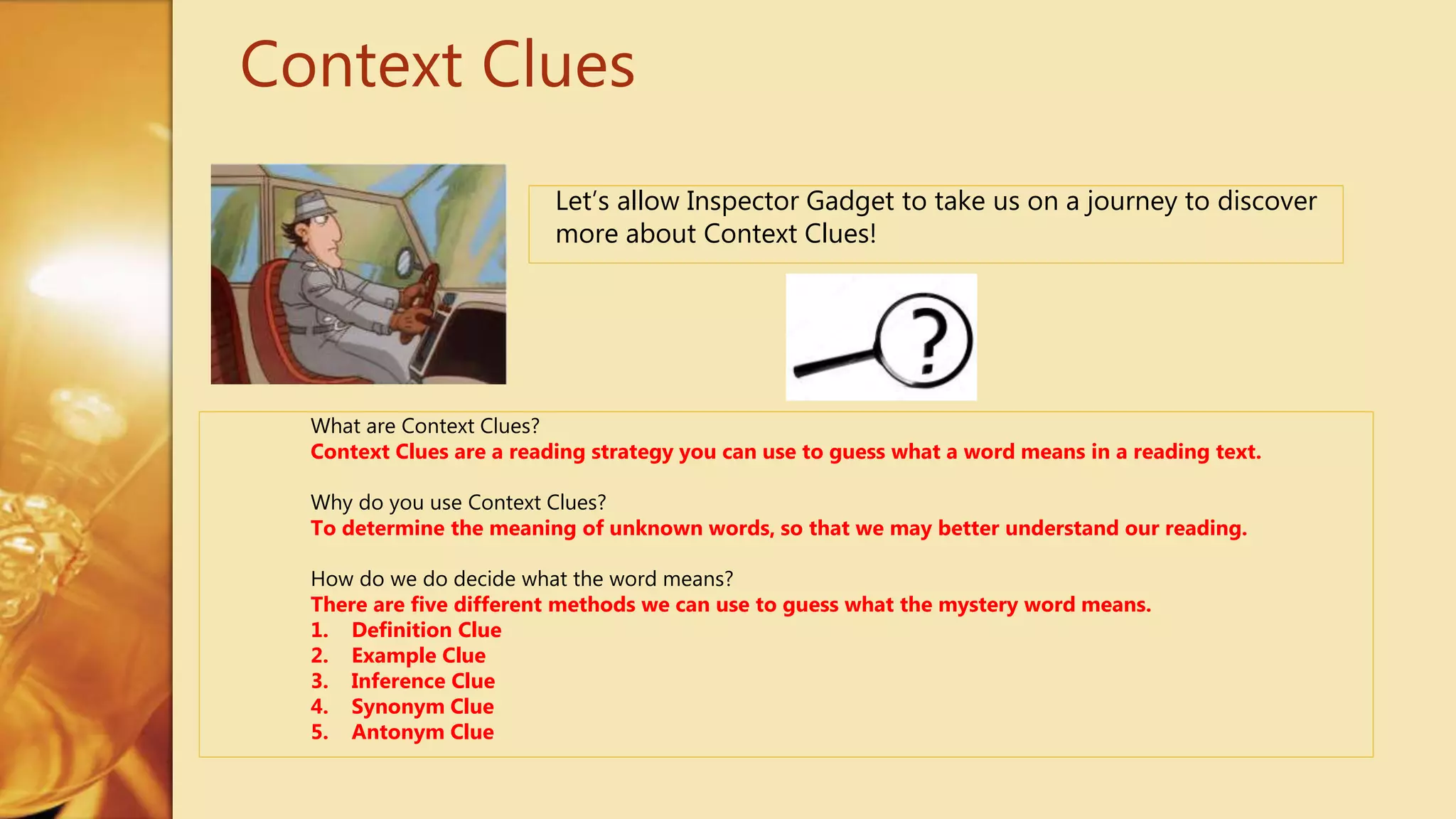 Context clues | PPT