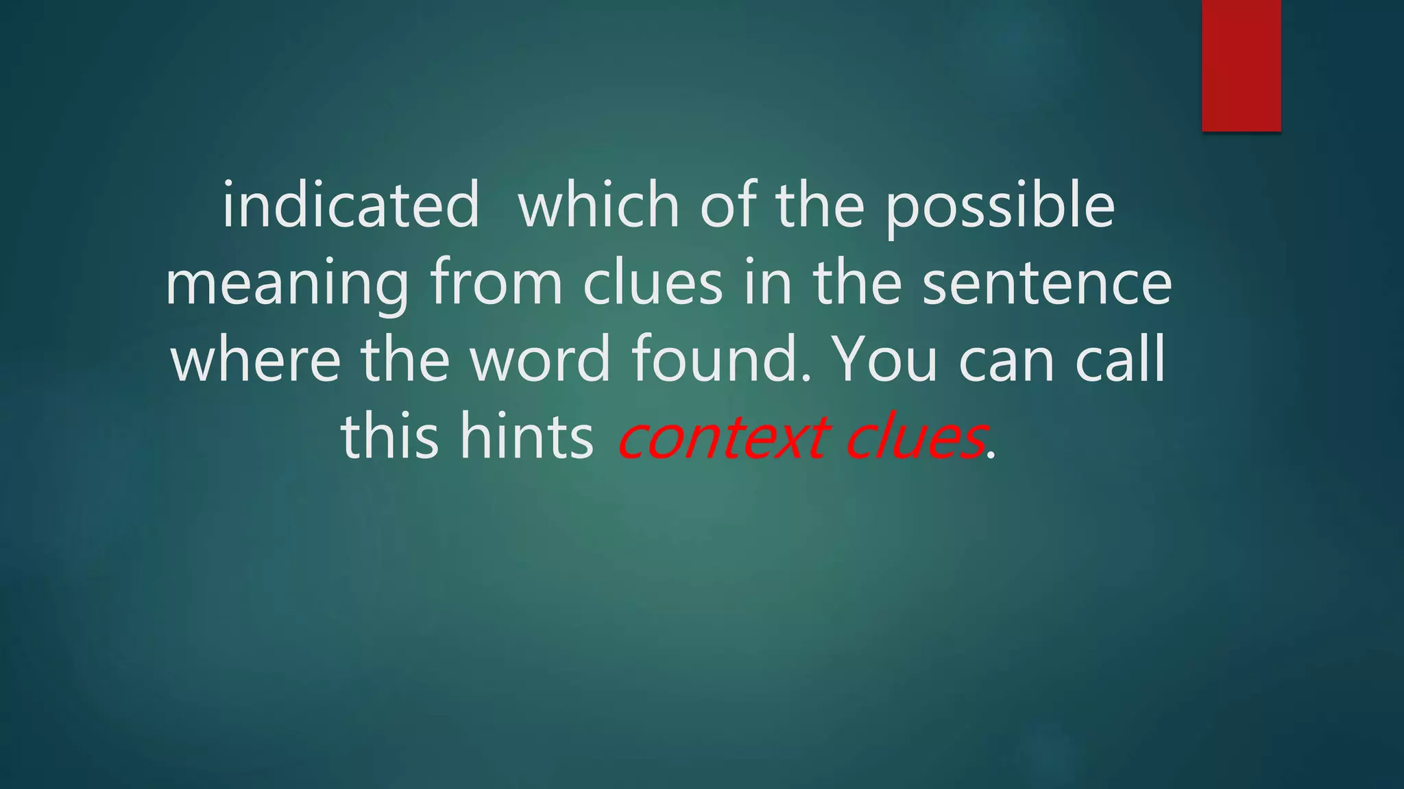 Context clues by Teacher Stephanie Ger | PPTX