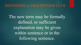 Context clues by Teacher Stephanie Ger | PPT