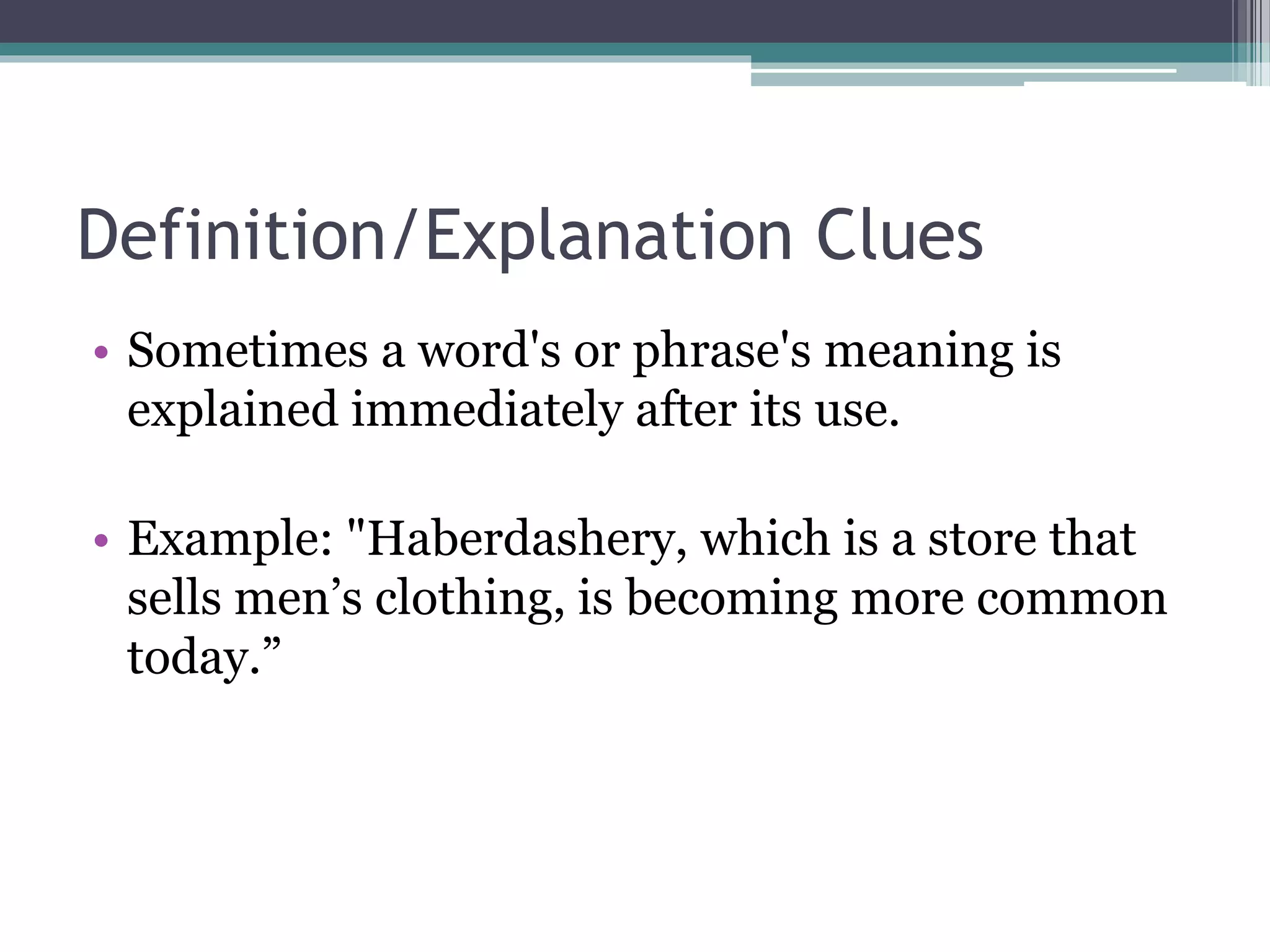Context clues | PPT