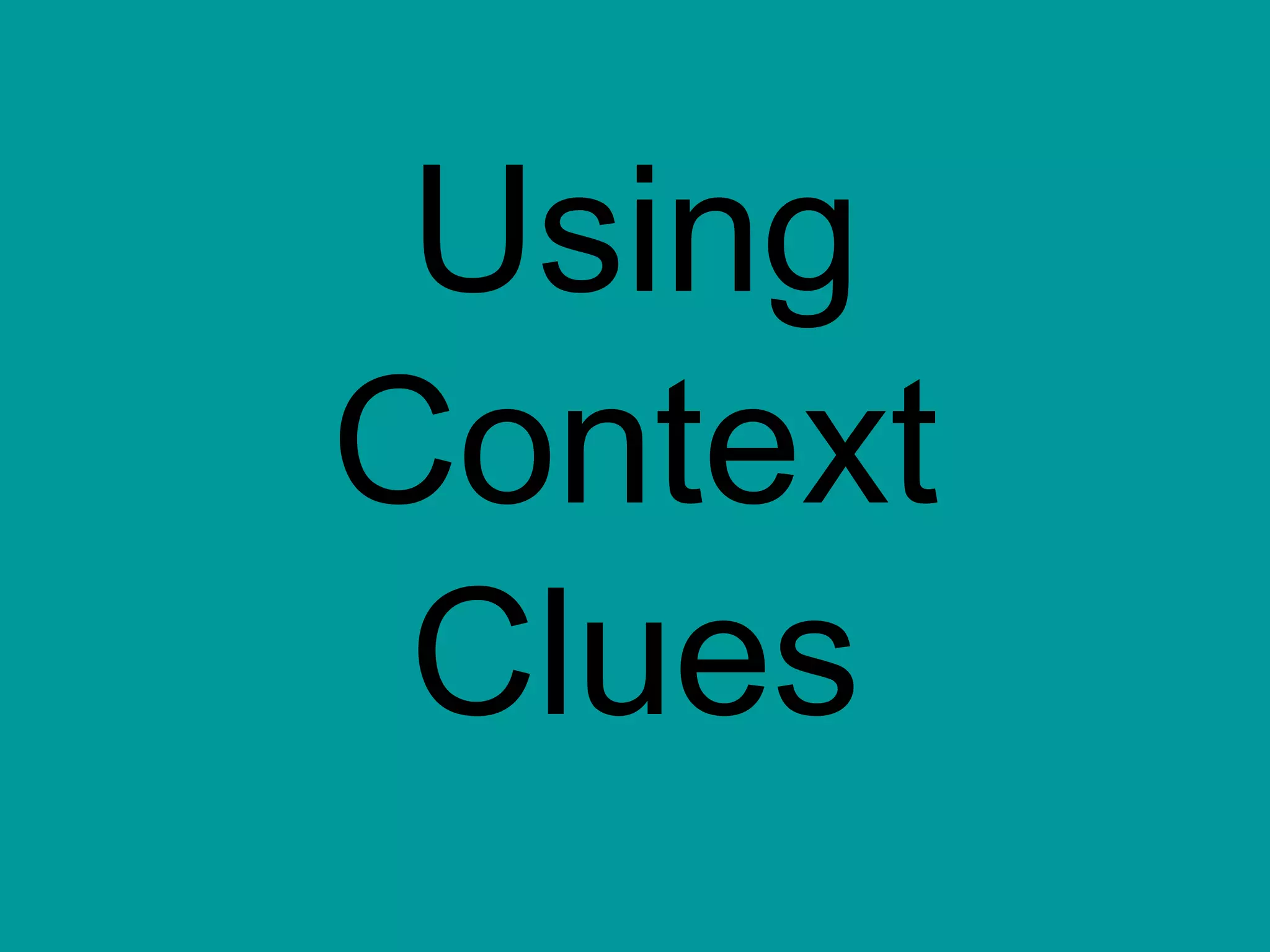 Context clues | PPT