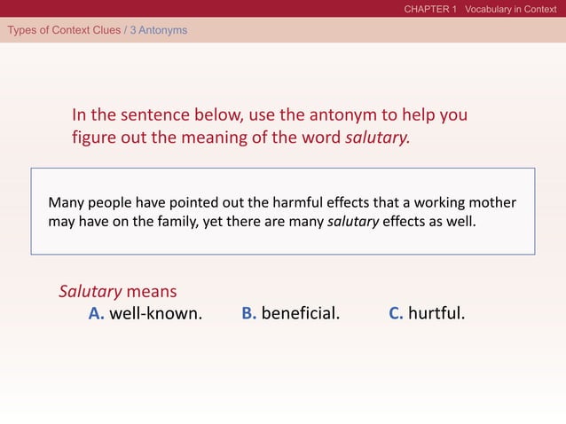 a power point presentation on context clues analysis | PPTX | Medical ...