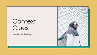 Context Clues PowerPoint presentation with a short exercises | PPTX
