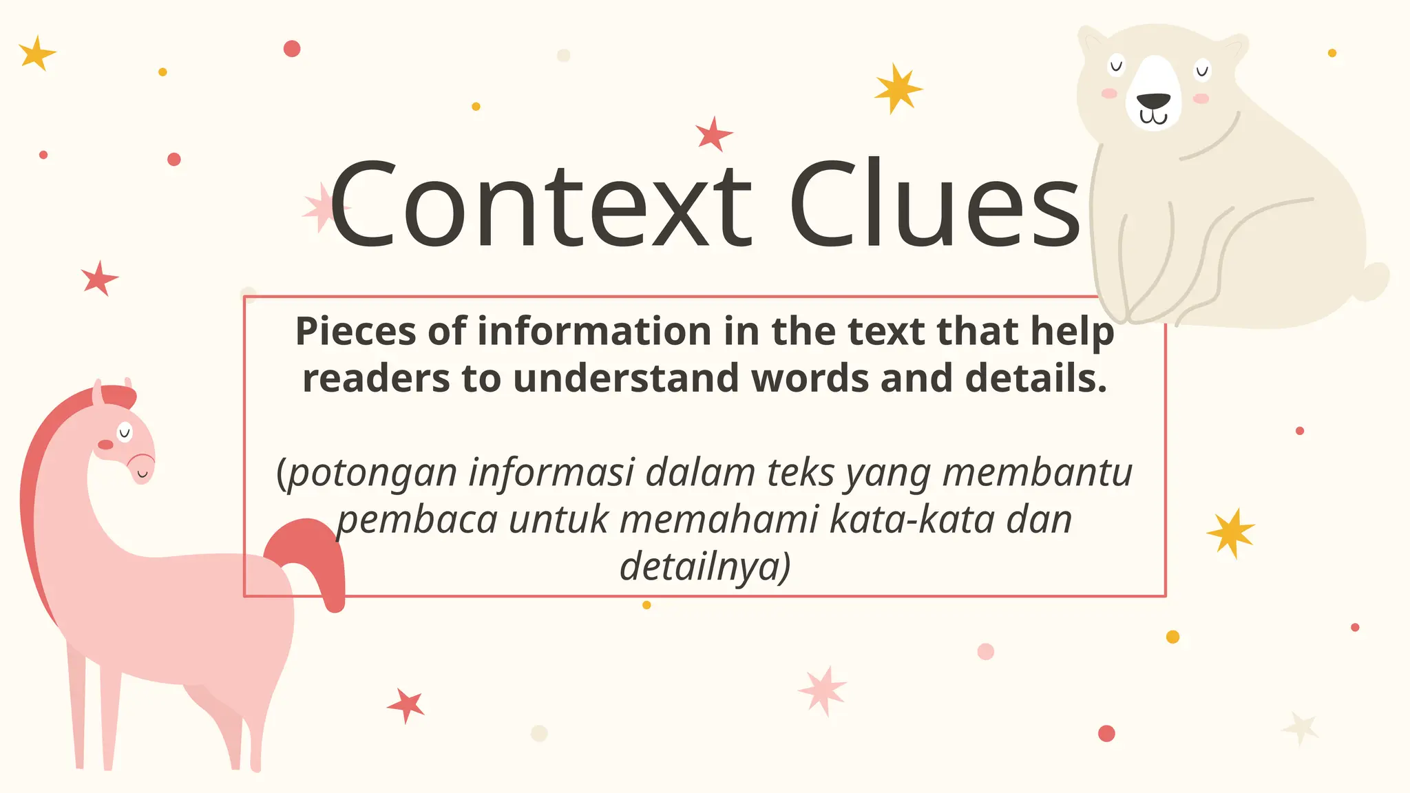 Context clues english grammar english subject | PPT