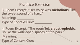 CONTEXT CLUES power point presentation for grade 7 | PPTX