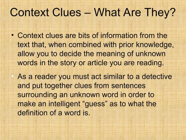 Context_Clues for reading strategies. ppt | PPT