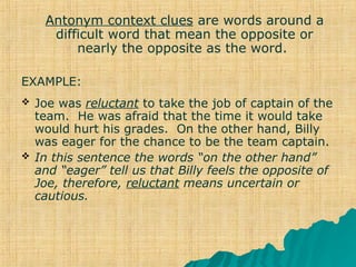Context_Clues for reading strategies. ppt | PPT