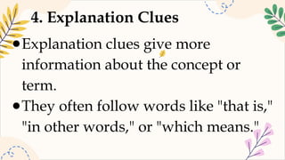 Unlocking word meaning using Context Clues | PPT