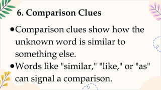 Unlocking word meaning using Context Clues | PPT