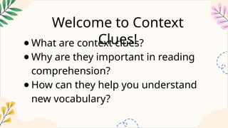 Unlocking word meaning using Context Clues | PPT