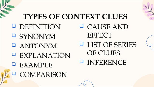 Unlocking word meaning using Context Clues | PPT