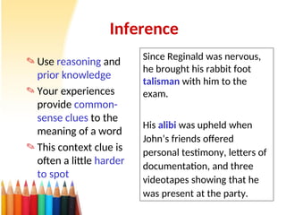 use context around your unknown word.ppt