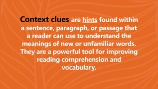 CONTEXT CLUES :LESSON IN ENGLISH FOR GRADE 7.pptx