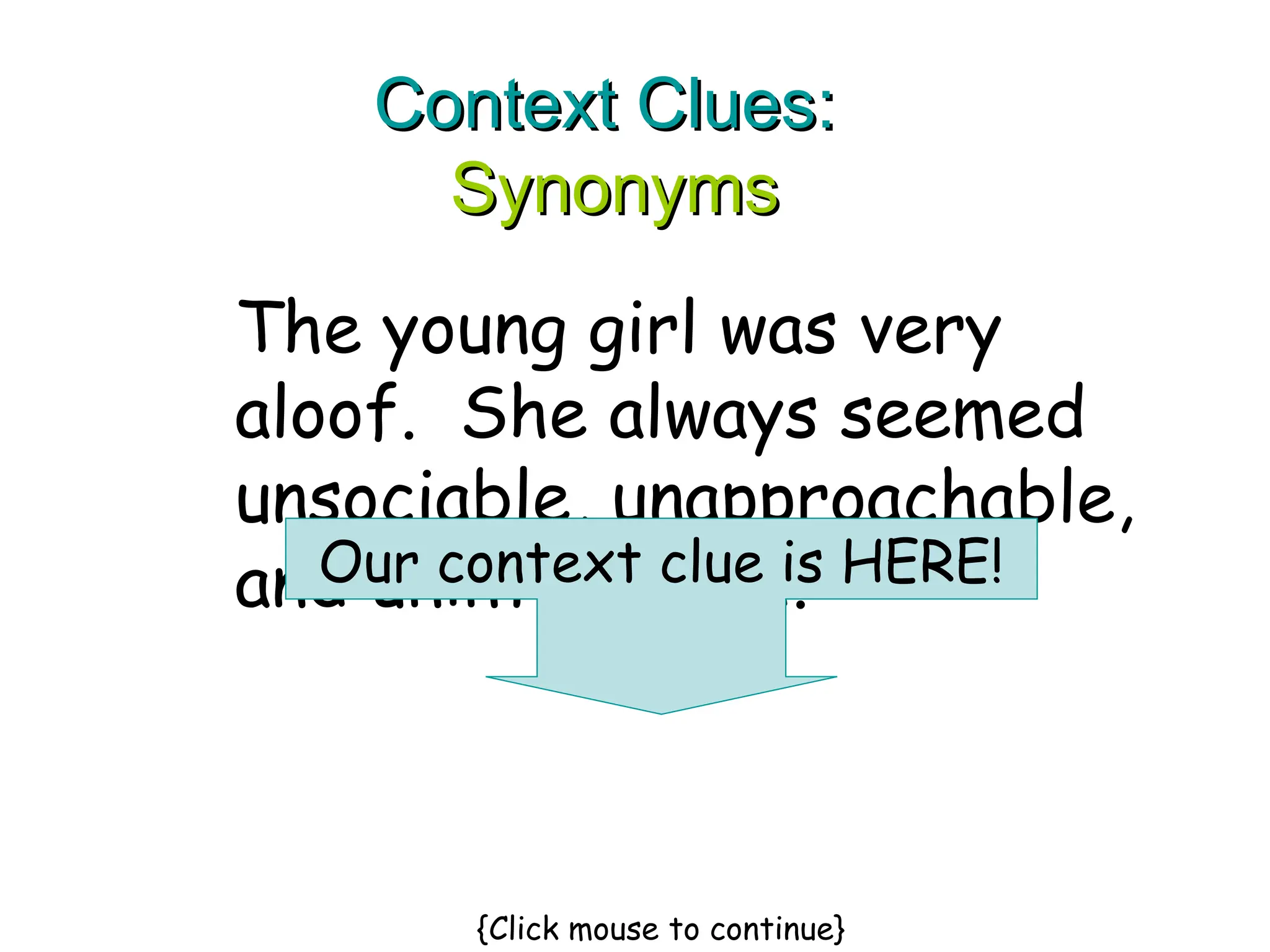 Context Clues-Types of Context Clues - August 16.ppt