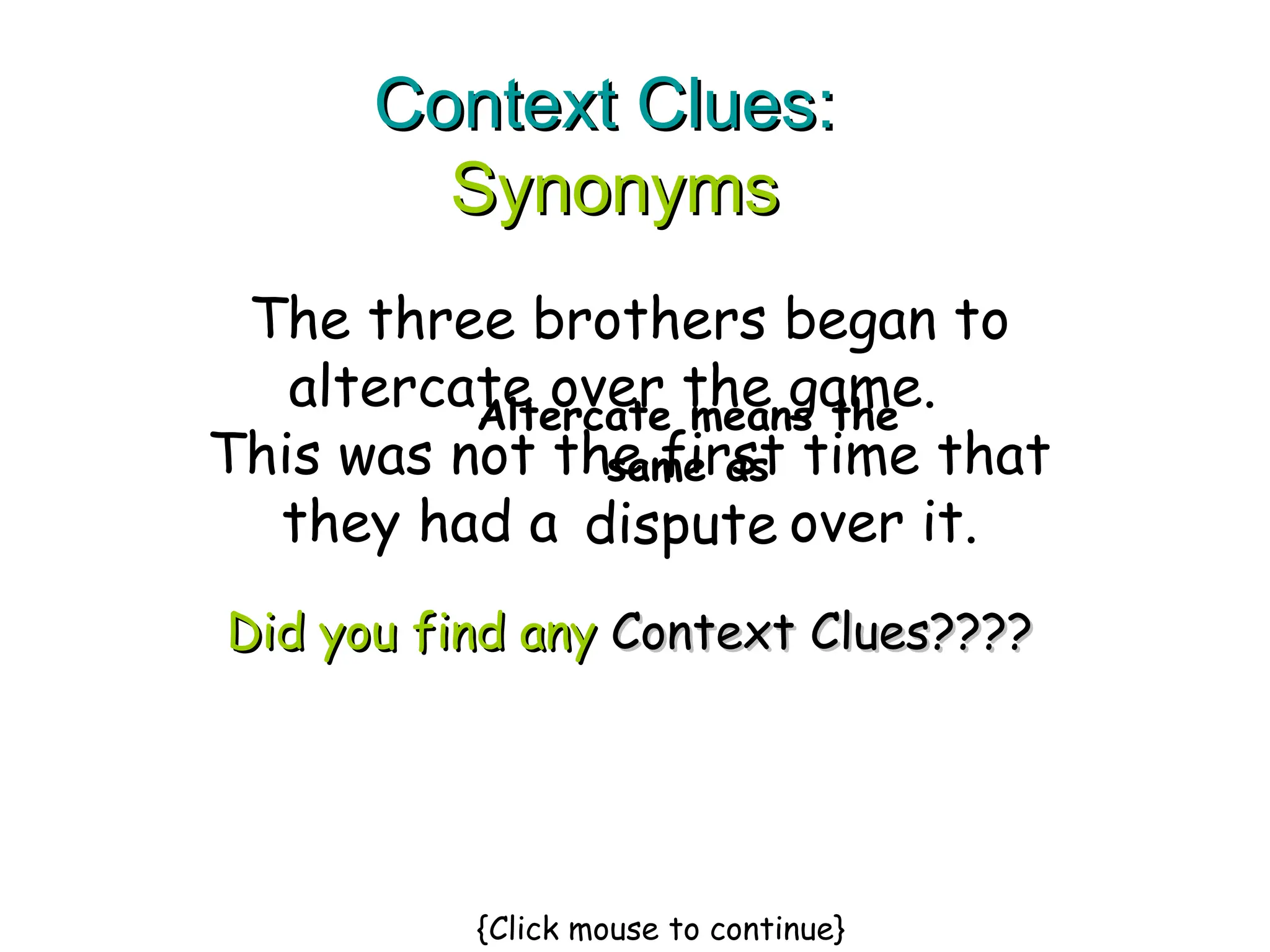 Context Clues-Types of Context Clues - August 16.ppt