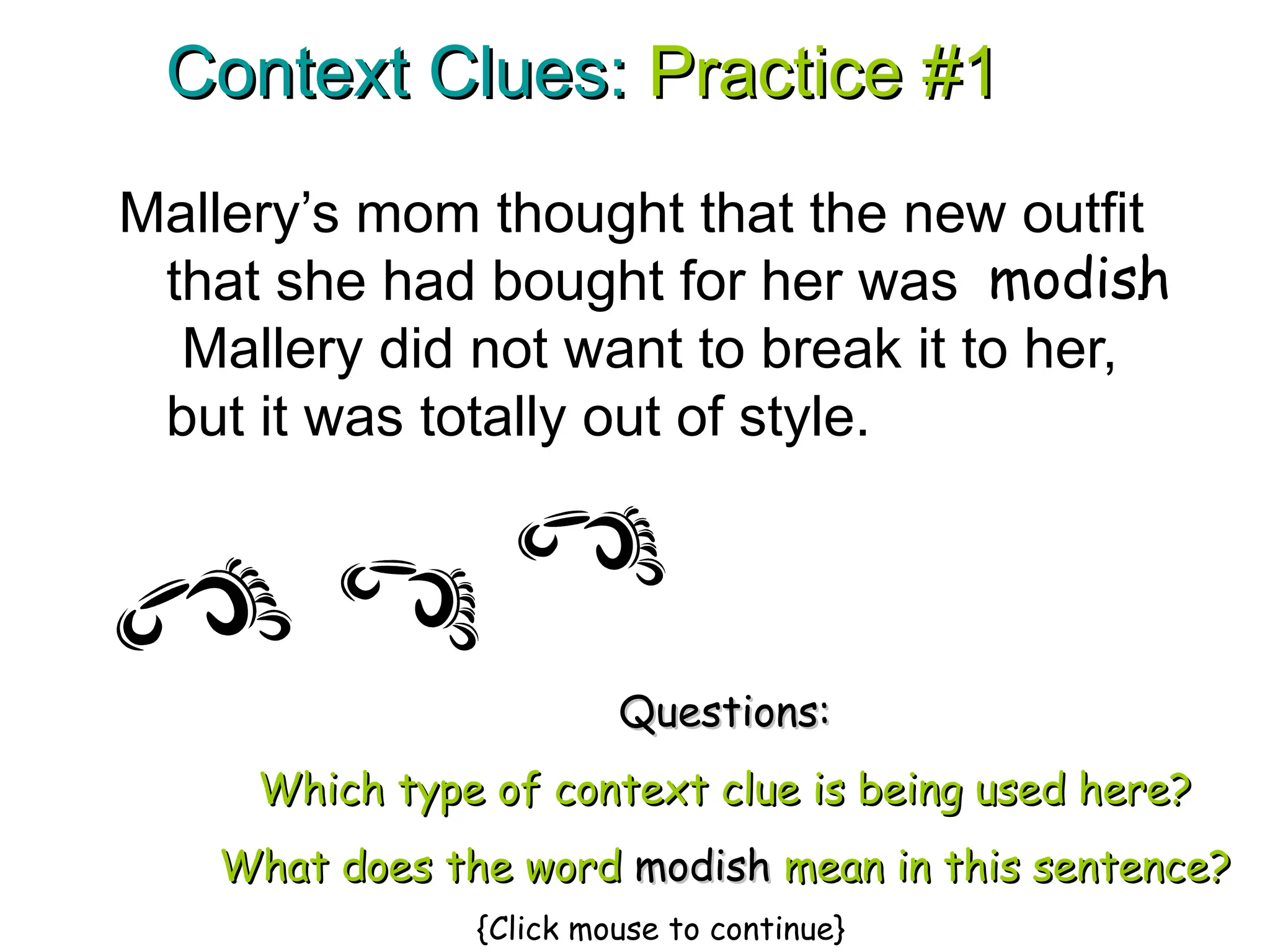 Context Clues-Types of Context Clues - August 16.ppt
