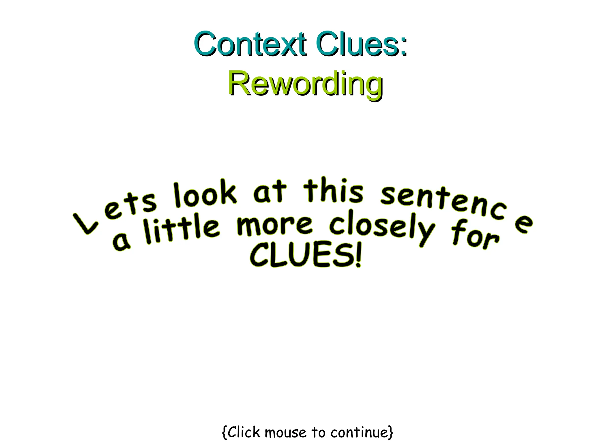 Context Clues-Types of Context Clues - August 16.ppt