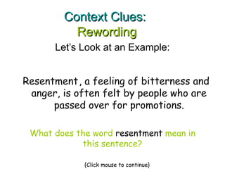 Context Clues-Types of Context Clues - August 16.ppt