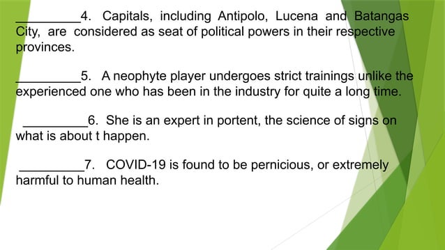 Types of Context Clues: Synonyms, Antonyms, Definitin, Example Clue ...