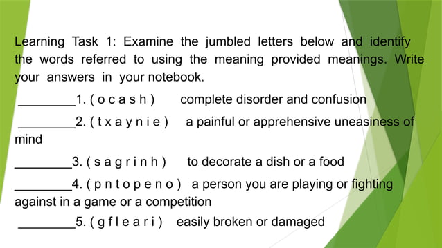 Types of Context Clues: Synonyms, Antonyms, Definitin, Example Clue ...