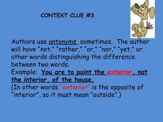 Mastering Context Clues: Strategies to Decode Vocabulary in Reading | PPTX