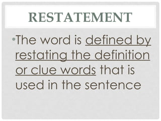 contextcluesgrade 9 powerpoint presentation | PPTX