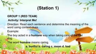 Context clues and affixes & roots | PPTX