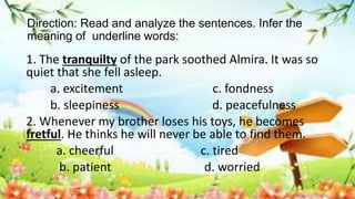 Context clues and affixes & roots | PPTX