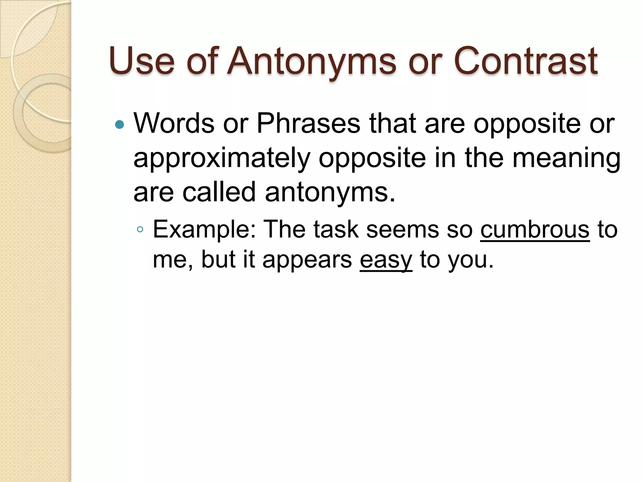 Context clues and words with multiple meanings | PPTX