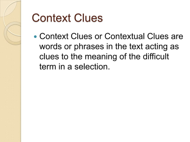 Context clues and words with multiple meanings | PPTX