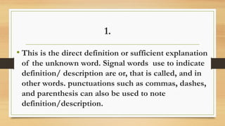 CONTEXT CLUES g 6 ENGLISH GRADE . AUG 12.pptx