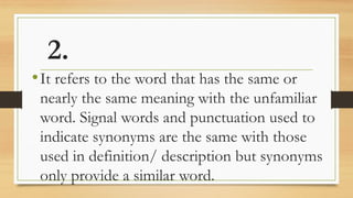 CONTEXT CLUES g 6 ENGLISH GRADE . AUG 12.pptx