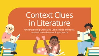 Context Clues in Literature Education Presentation in Yellow Orange ...