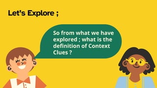 Context Clues in Literature Education Presentation in Yellow Orange ...