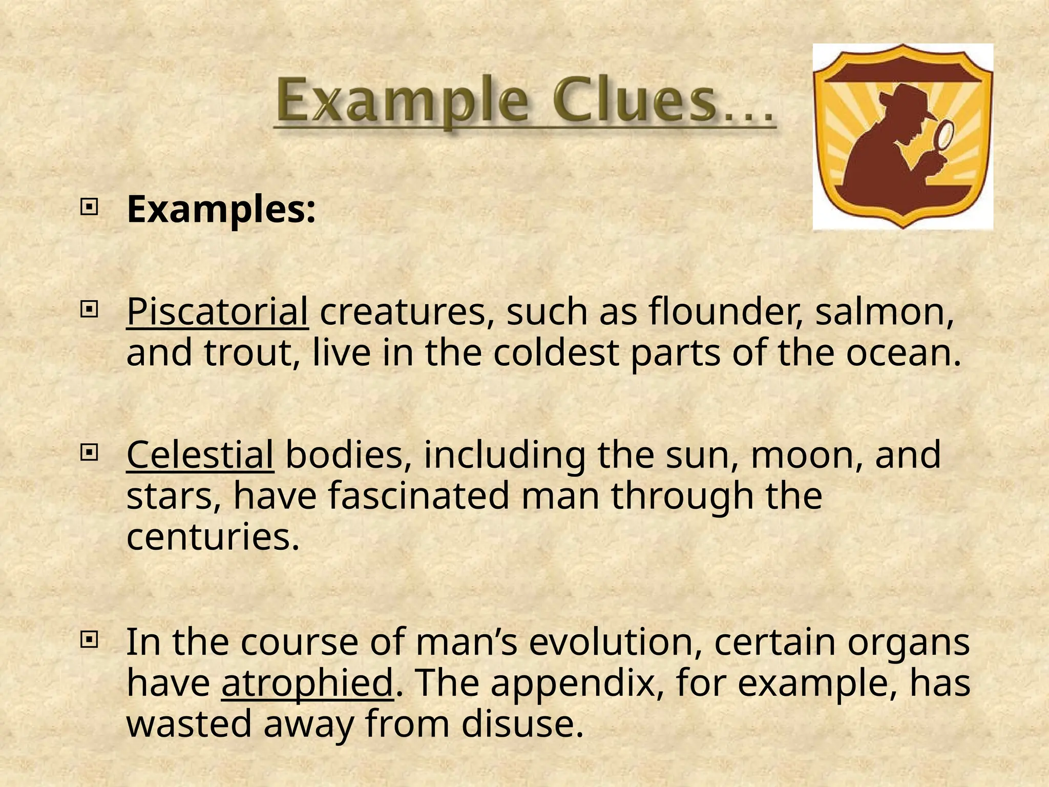 contextcluespowerpoint- presentation ppt | PPT