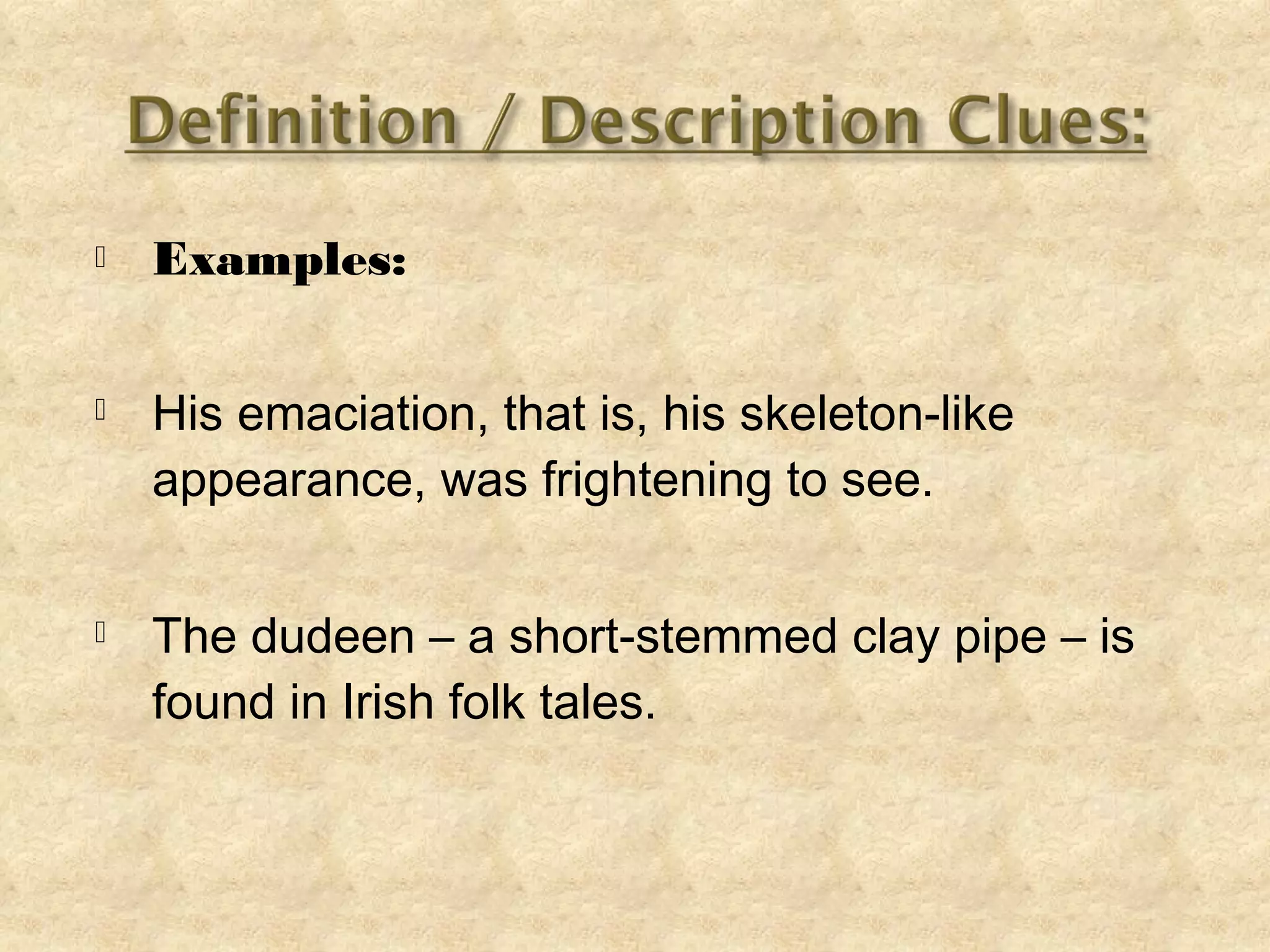 Context clues power point | PPT