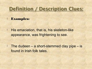 Context clues power point | PPT